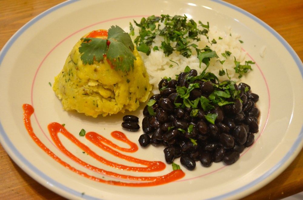 Mofongo Relleno with Lime-infused Black Beans and Rice – They Call Me Saucy
